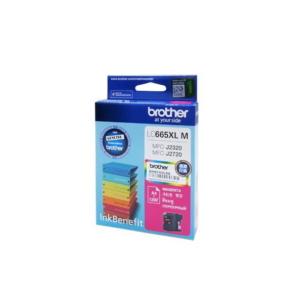 Brother LC665XLM 原裝 高容量 1200pages Ink - Magenta MFC-J2320 MFC-J2720